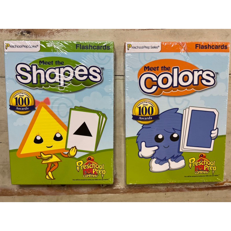 全新Preschool Prep閃卡flashcards-Meet the Colors,Meet the Shapes | 蝦皮購物