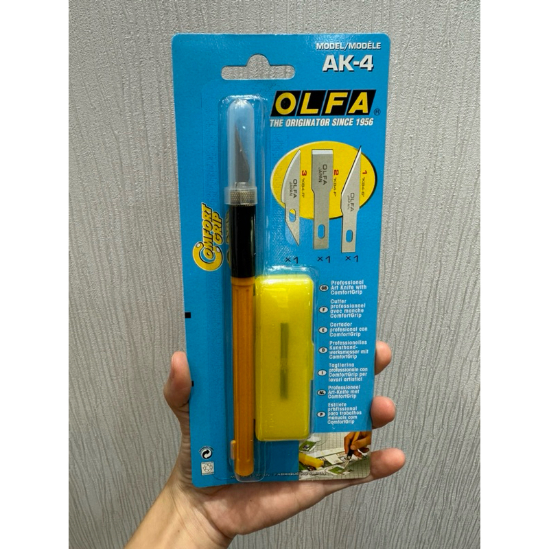【現貨】OLFA模型用筆刀AK-4/BP專業刀片KB4-R/5/KB4-S/5/KB4-F/5美工刀文具 | 蝦皮購物