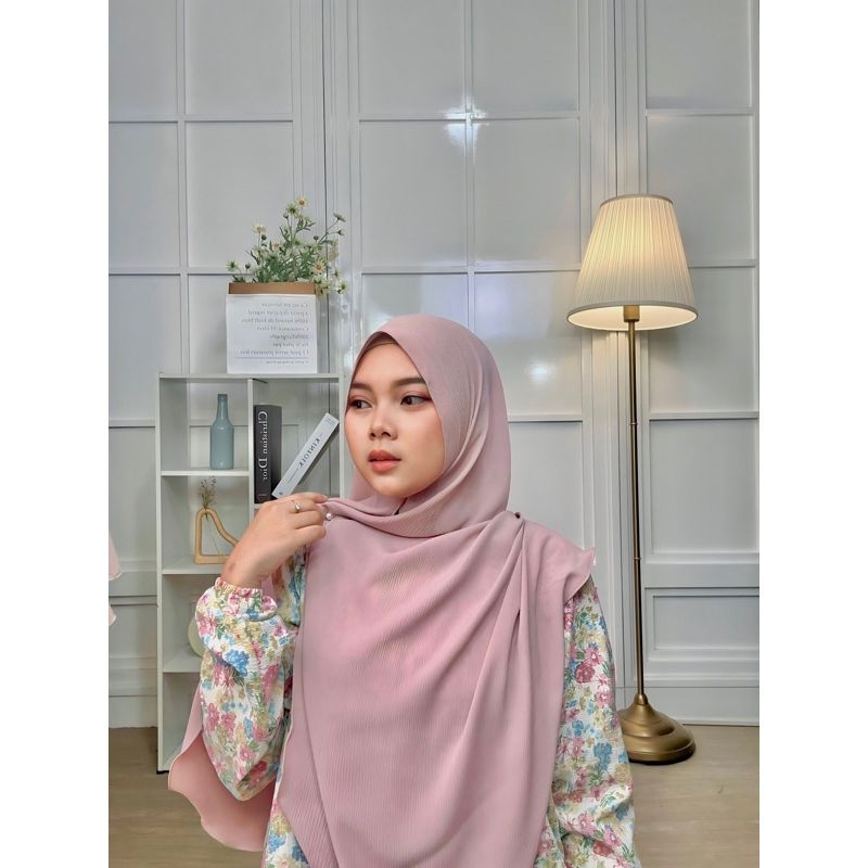Pashmina curve/oval safeea hijab by YOORA SARAH | 蝦皮購物