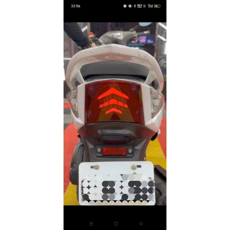 KYMCO G5、G6E、X-Sense 125 改（導光尾燈 + LED 煞車燈 ） | 蝦皮購物