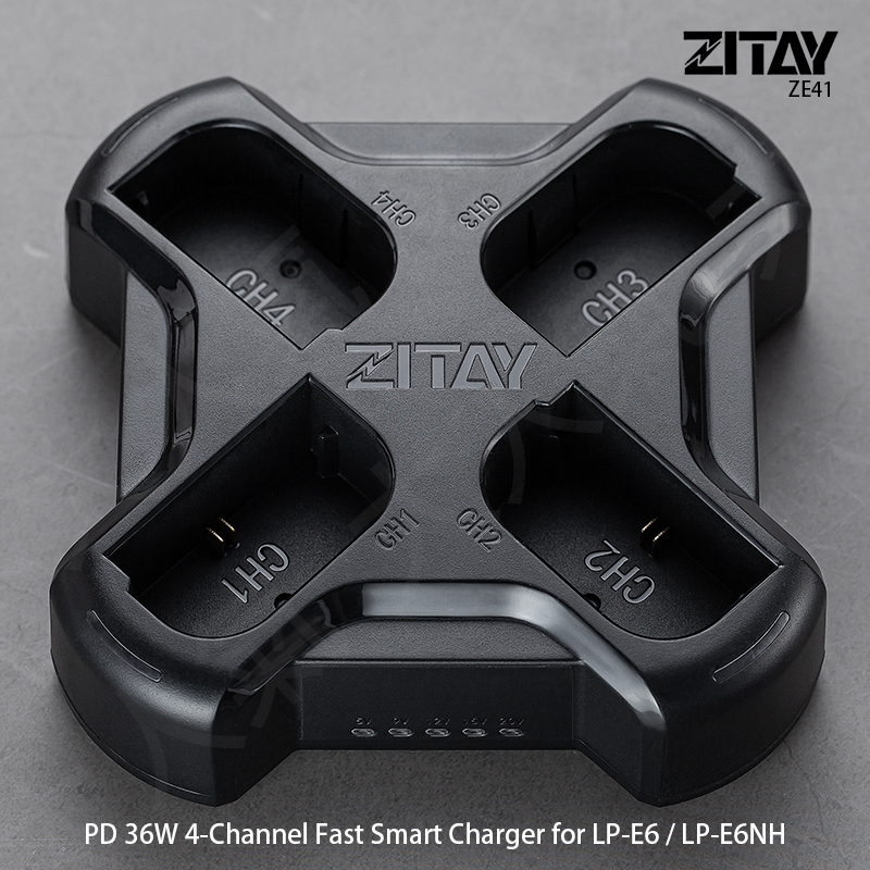 兔大叔 含稅 希鐵 ZITAY ZE41 LP-E6 LP-E6NH 四槽充 | 蝦皮購物