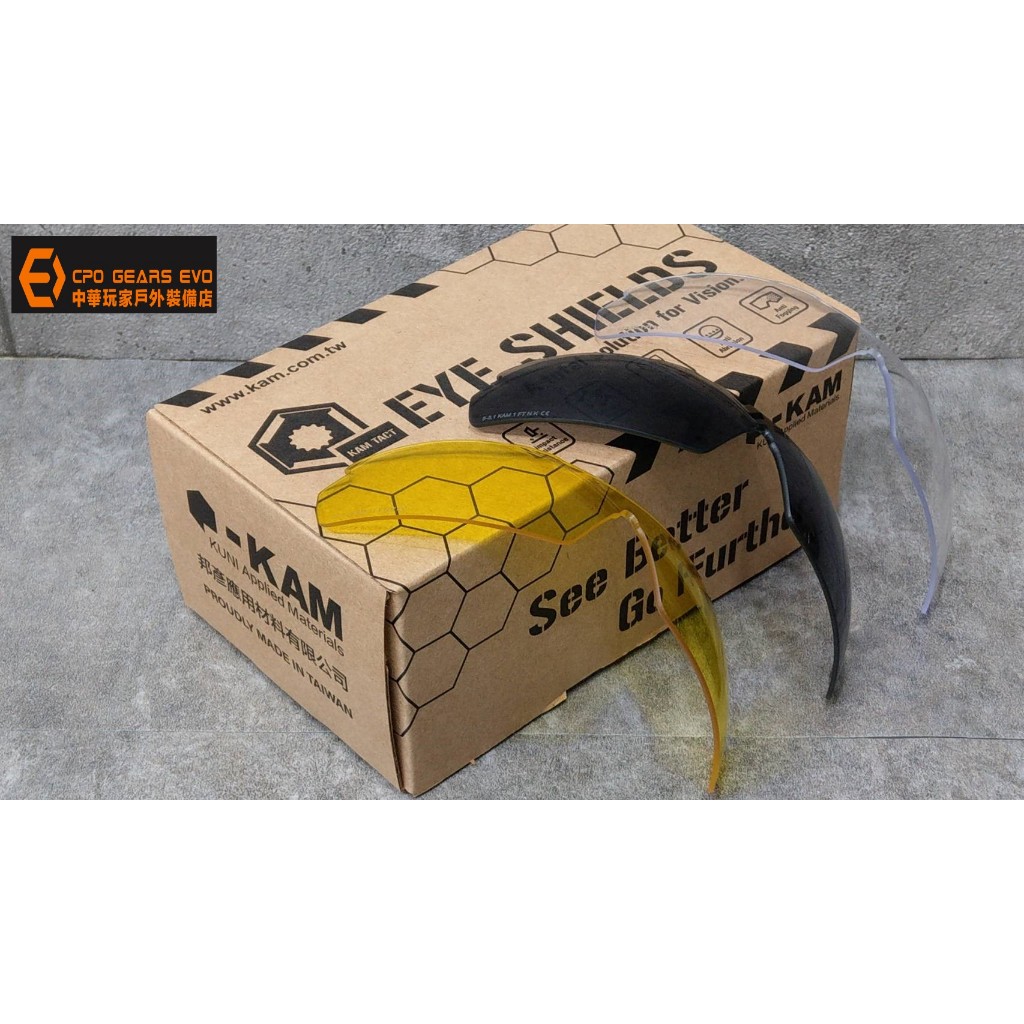 《CPO EVO中華玩家》KAM TACT-EYE SHIELDS 眼盾戰術護目鏡 -備片SP035A【標準款】 | 蝦皮購物