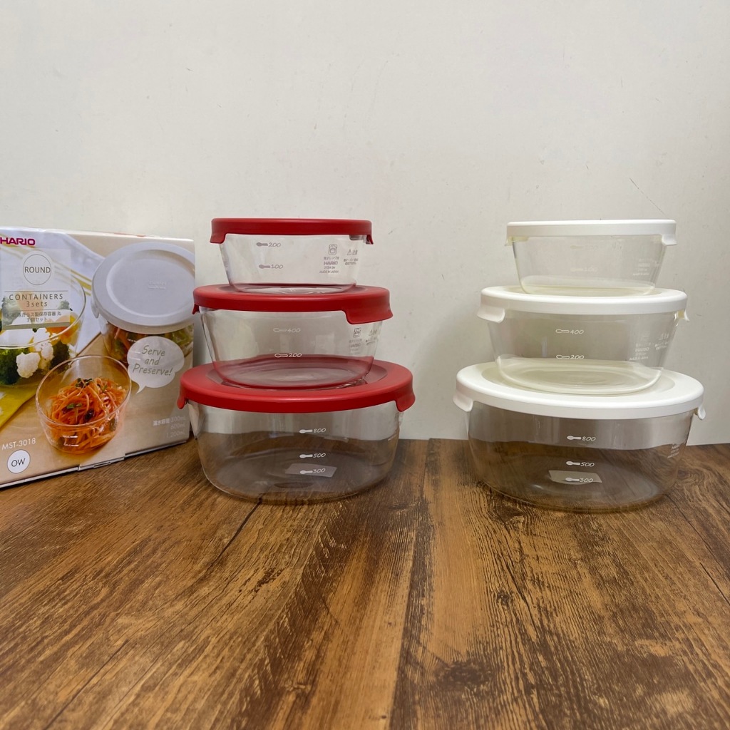 日本製 HARIO 耐熱玻璃保鮮盒 3入組 MST-3018 2023新款上市 | 蝦皮購物