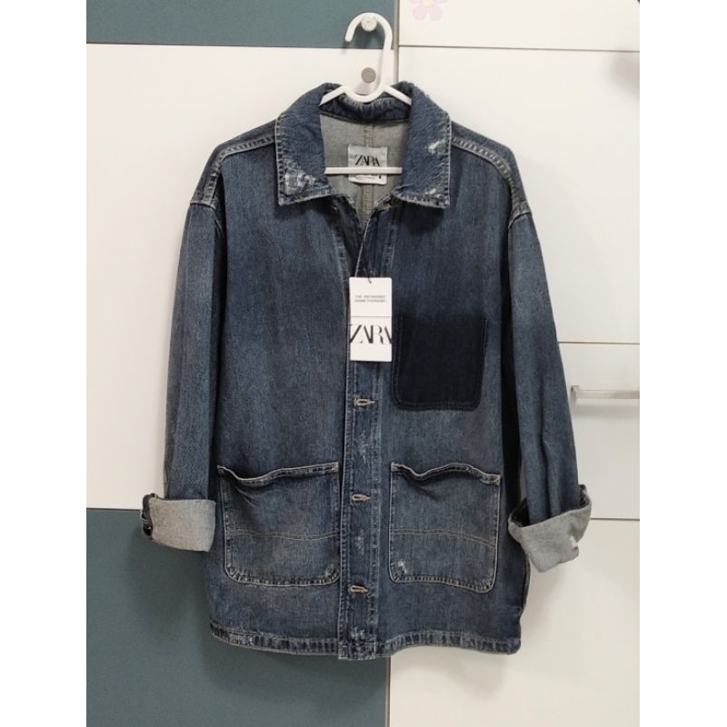 Zara牛仔夾克 女款 尺寸S 百貨正品 原價1490元 ★全新吊牌未拆（約4.6折） | 蝦皮購物