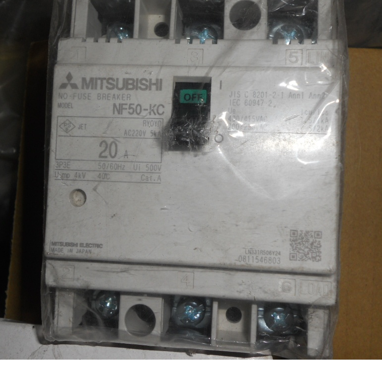 日本 三菱 NFB 日立 無熔絲開關BH 馬達型 NF50-KC 3P 4A-50A 軌道 螺絲 匯流排 (D2) | 蝦皮購物