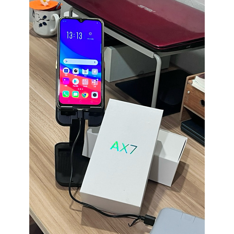 可議 二手 OPPO AX7 4G/64G 8核心 琉璃藍 附盒 無充電線 | 蝦皮購物
