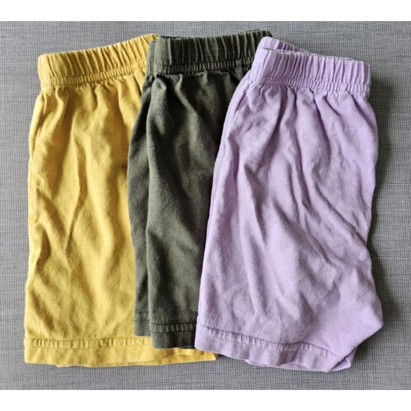 【二手出清】Lativ 三件組 竹節棉 舒適短褲 100cm | 蝦皮購物