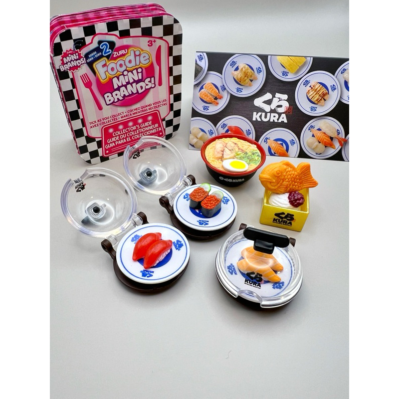 藏壽司ZURU food mini brands！歡樂驚喜蛋 美味好吃驚 迴轉壽司 袖珍食物扭蛋 | 蝦皮購物