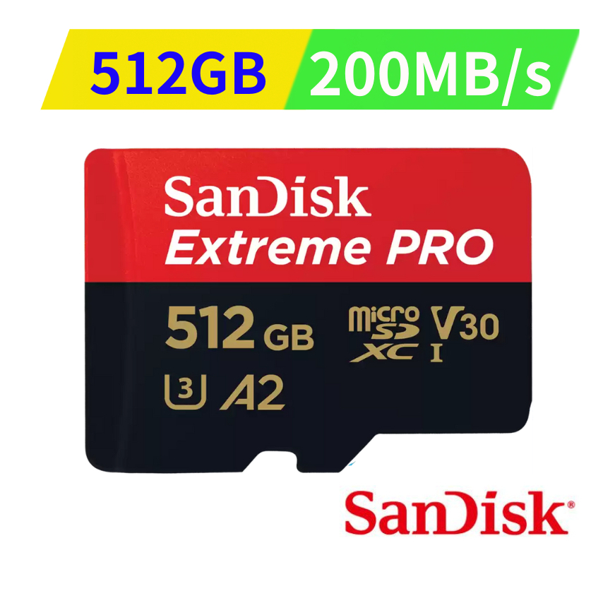SanDisk Extreme Pro Micro SDXC 256G / 512G 記憶卡A2/V30/200MB | 蝦皮購物