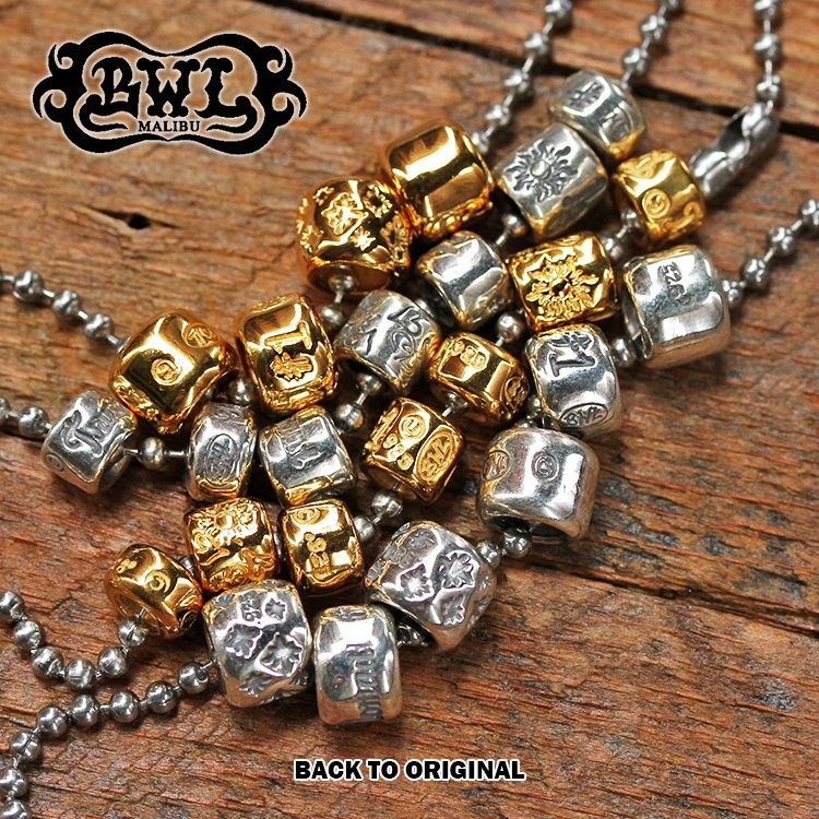 [BTO] 美國【Bill Wall Leather】BWL 搭配利器 925銀/18K鍍金 塗鴉銀珠隔珠 | 蝦皮購物