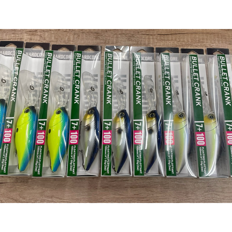 《頭份漁友釣具》HARDCORE BULLET CRANK 7+ 100 長舌板 | 蝦皮購物