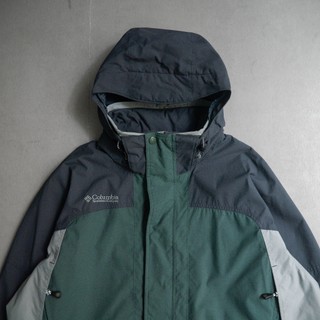 《白木11》 COLUMBIA FIRE RIDGE MOUNTAIN PARKA 軍綠 灰色 高領 防風 連帽 外套 | 蝦皮購物