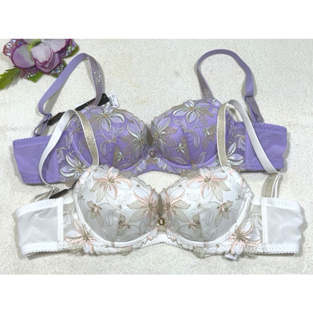 曼黛】 Marie One(唯曼黛) 刺繡蕾絲內衣 【G62012】75B,75C,75D,80B,80C~牙白,花嬌紫 | 蝦皮購物