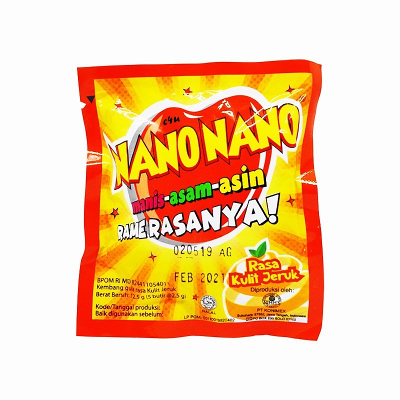 NANO NANO PERMEN RASA KULIT JERUK 橘子糖 | 蝦皮購物