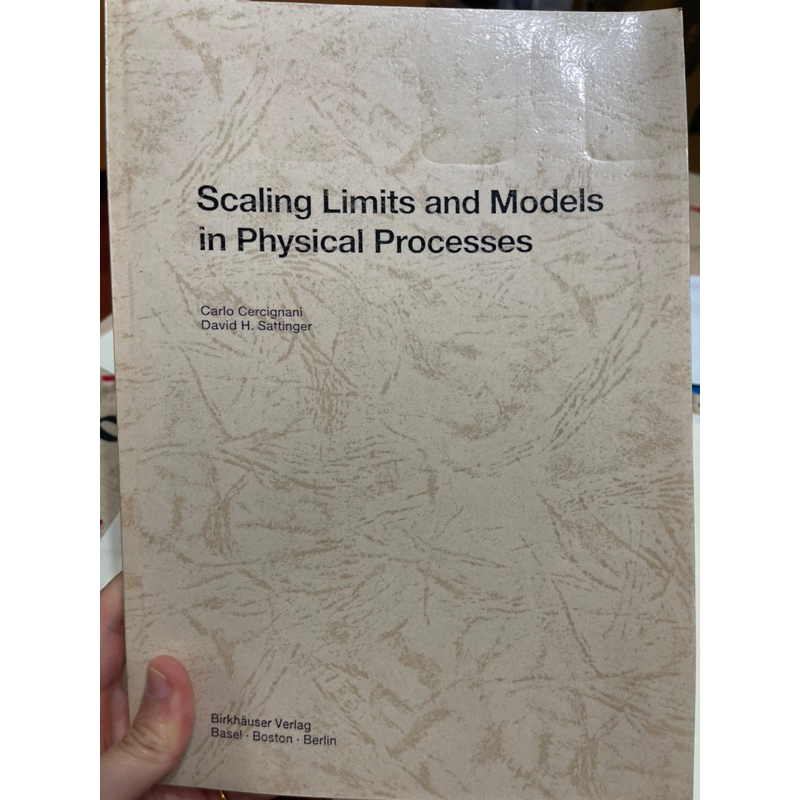 Scaling Limits and Models in Physical Processes | 蝦皮購物