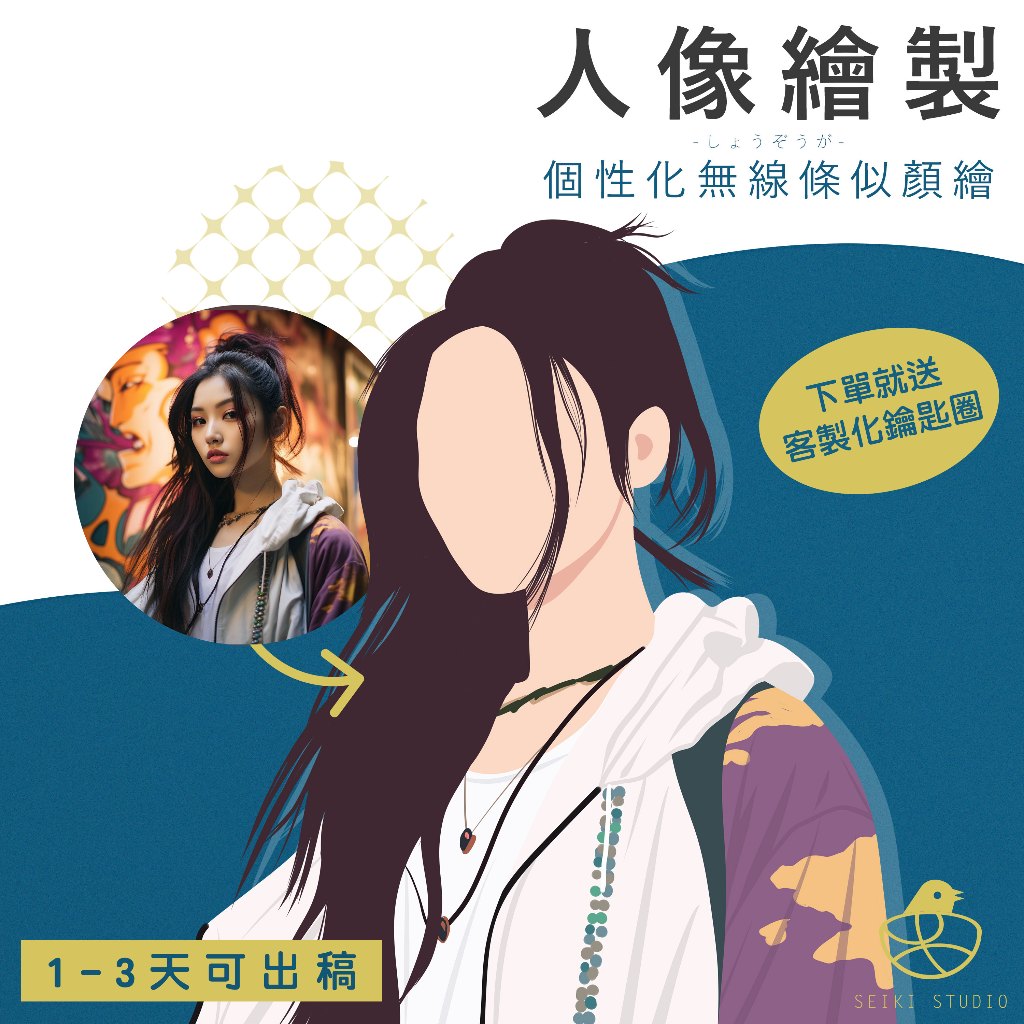 【人像繪製】個性化無線條似顏繪 無臉繪 手繪 設計師繪製 1 3天可出圖 客製化 情侶 婚禮 禮品 送皮革鑰匙圈 蝦皮購物