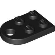LEGO 樂高 317626 3176 黑色 BLACK COUPLING PLATE 2X2 薄板 圓孔 積木 | 蝦皮購物