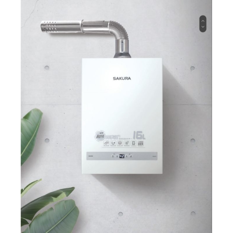DH1637F 全台送安裝 詢價折現金 實體店面 櫻花牌 16L 四季溫 數位恆溫 強制排氣 熱水器 DH1637 | 蝦皮購物