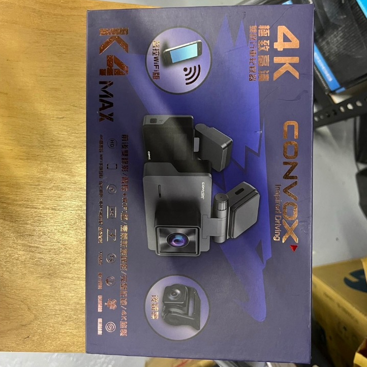 康博斯convox K4 MAX 聲控4K行車紀錄器全屏IPS觸控WIFI互聯TS格式支架王 | 蝦皮購物