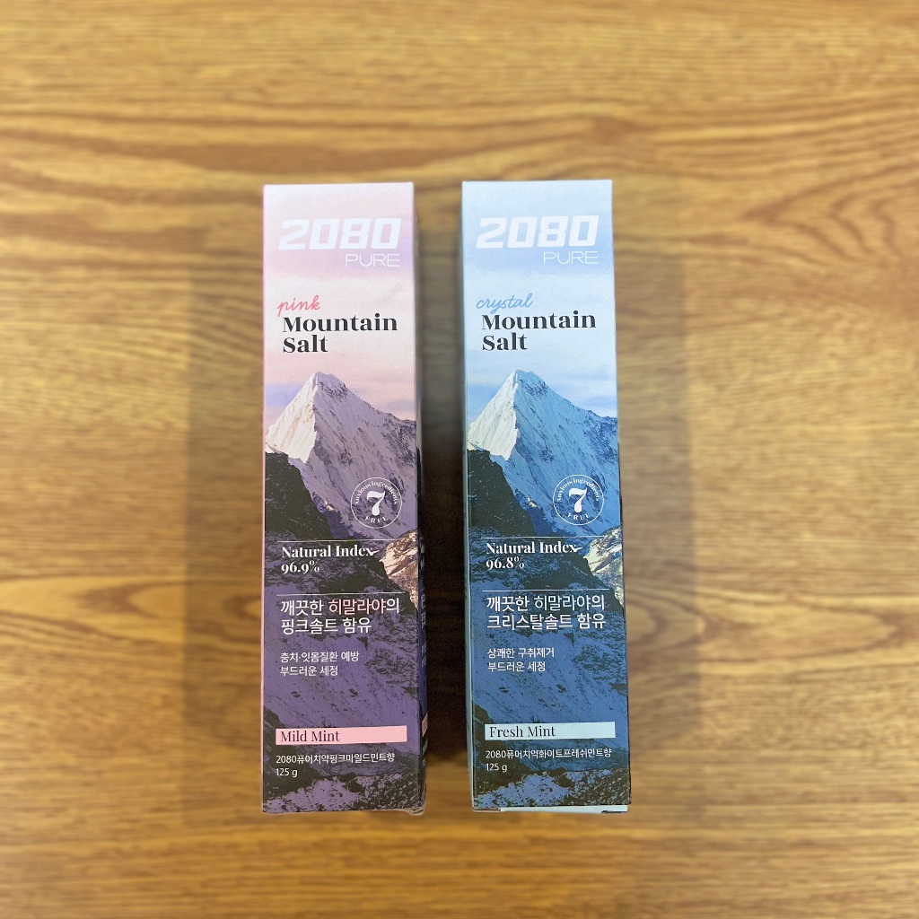 激激小舖｜韓國 2080 PURE 喜瑪拉雅 玫瑰鹽 水晶鹽牙膏 120g 岩鹽牙膏 韓國牙膏 | 蝦皮購物