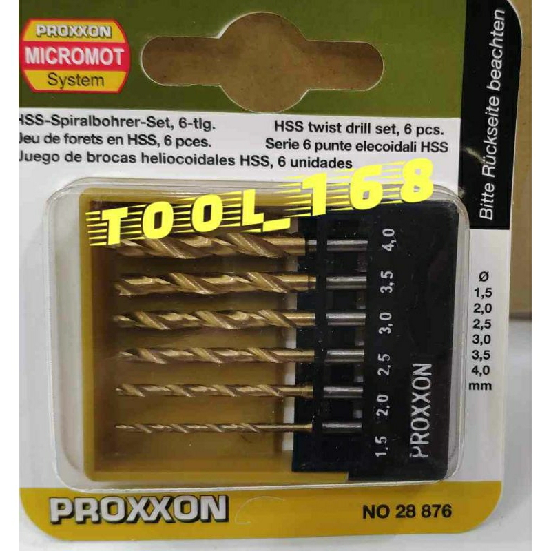 TOOL_168 德國 PROXXON 迷你魔 NO.28876 高速鋼麻花鑽頭組(HSS) | 蝦皮購物