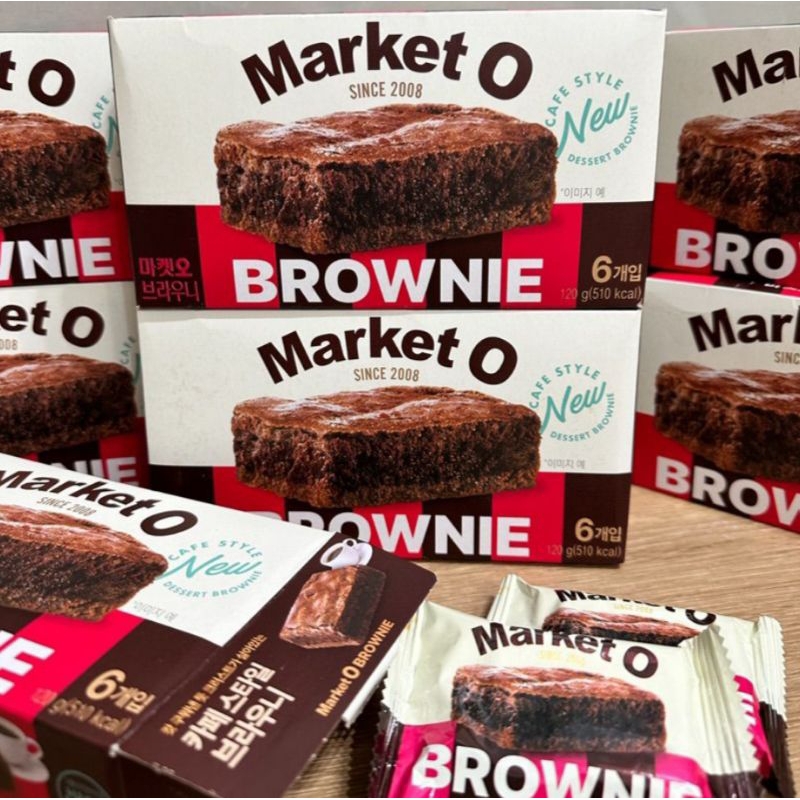 Market O 巧克力布朗尼蛋糕 120g 🇰🇷韓國柔軟可可布朗尼蛋糕 下午茶甜點 | 蝦皮購物