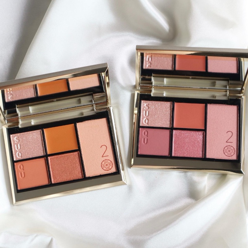 新年 美妝 限量 SUQQU 20週年限定 眼影 眼頰盤 101 橙光重 102 夢咲光 | 蝦皮購物