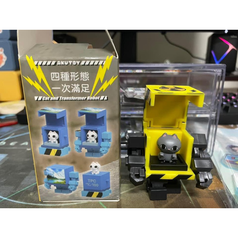 二手 轉蛋 扭蛋 Jinart x Akutoy 變電箱貓戰士 變電箱 貓 戰士 聯名 公仔 | 蝦皮購物