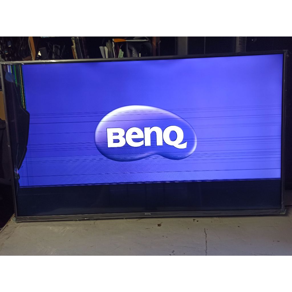 〔專業維修到府維修〕明基 BenQ E55-700 面板破裂 面板跳動 開機無畫面有聲音有背光 黑亮屏 暗屏無背光有聲音 | 蝦皮購物