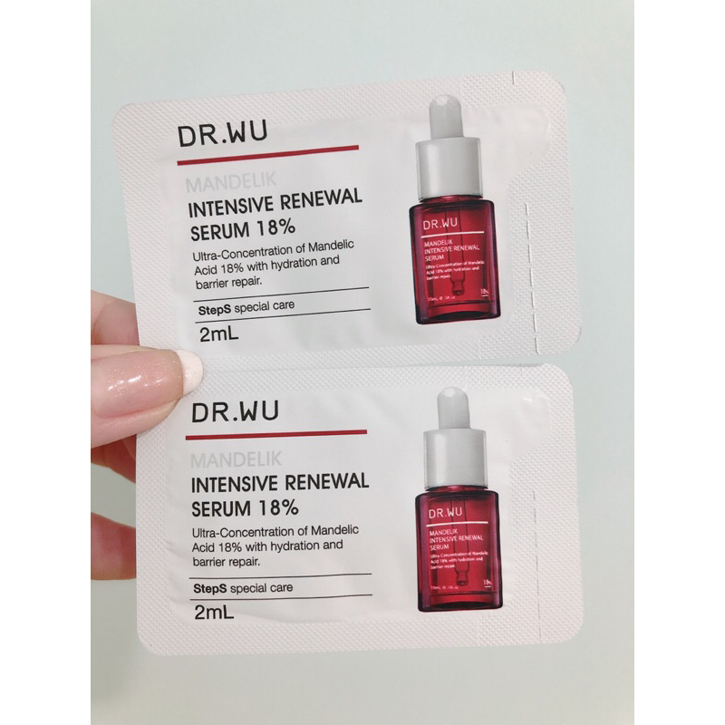 #試用包 #體驗包 DR.WU 杏仁酸亮白煥膚精華18% 2ml | 蝦皮購物