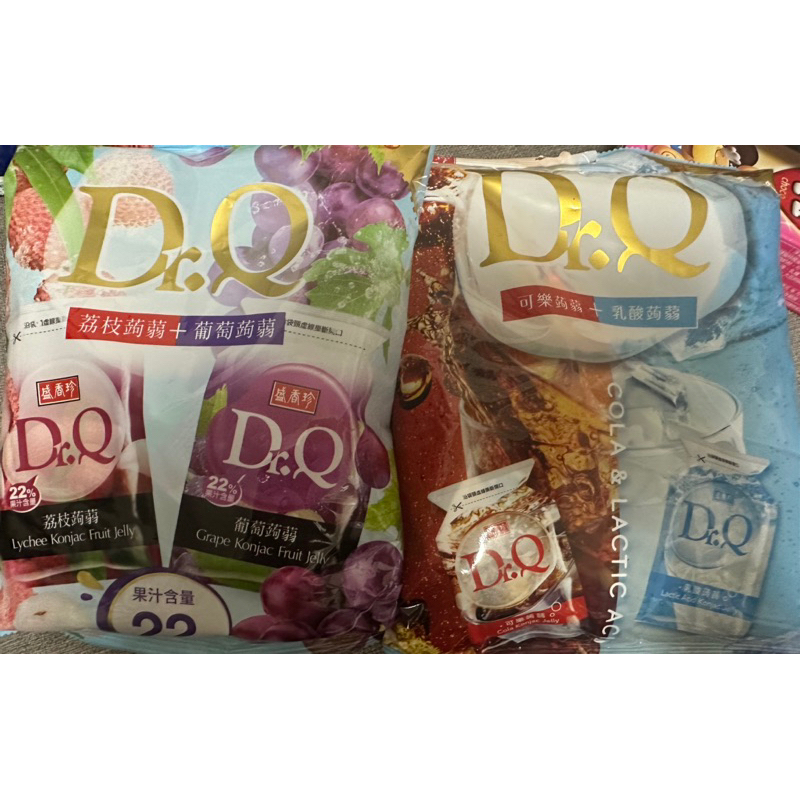 盛香珍 Dr.Q 雙味蒟蒻 葡萄 荔枝 380g 果凍 吸吸凍 隨手包 果汁22% 蒟蒻 | 蝦皮購物