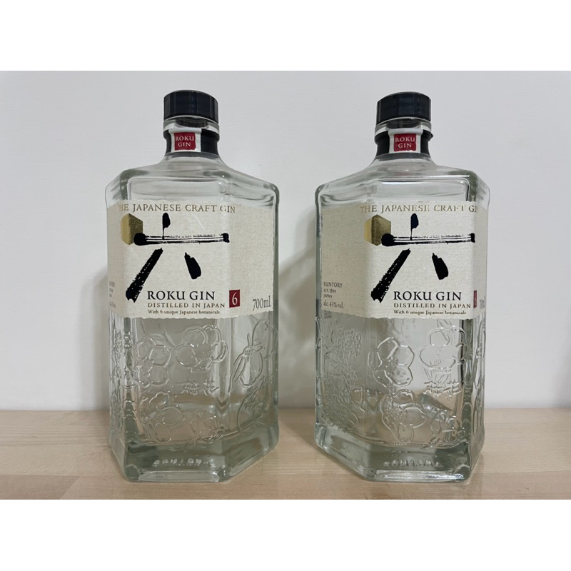 六 ROKU GIN 日本琴酒 700ml空瓶 | 蝦皮購物