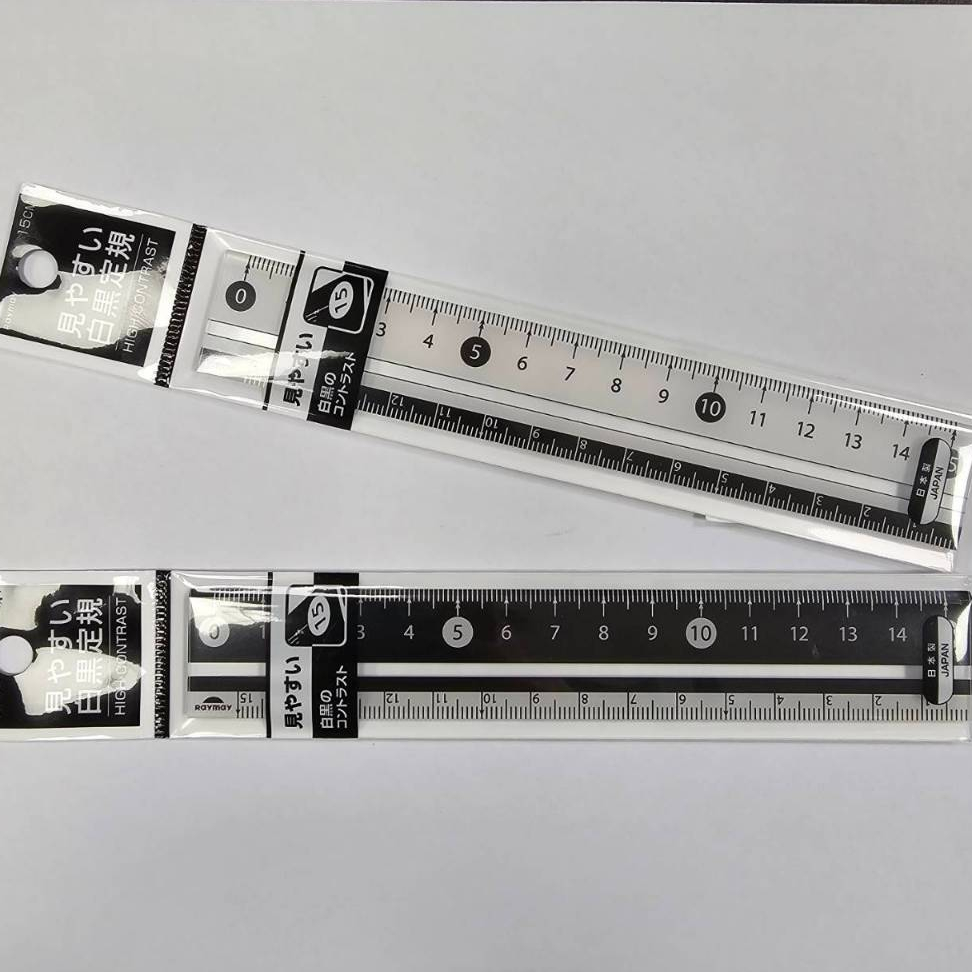 【BP買樂】日本Raymay零距離黑白直尺 APJ188 15CM | 蝦皮購物
