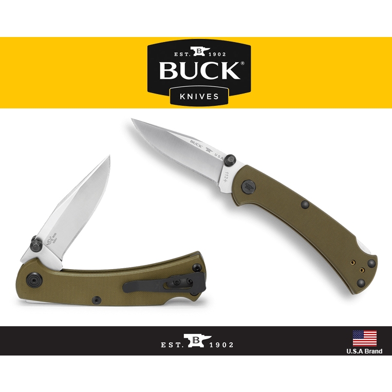 Buck美國巴克折刀Buck 112 Slim Pro TRX OD S30V粉末鋼附背夾【BU0112GRS3-B】 | 蝦皮購物