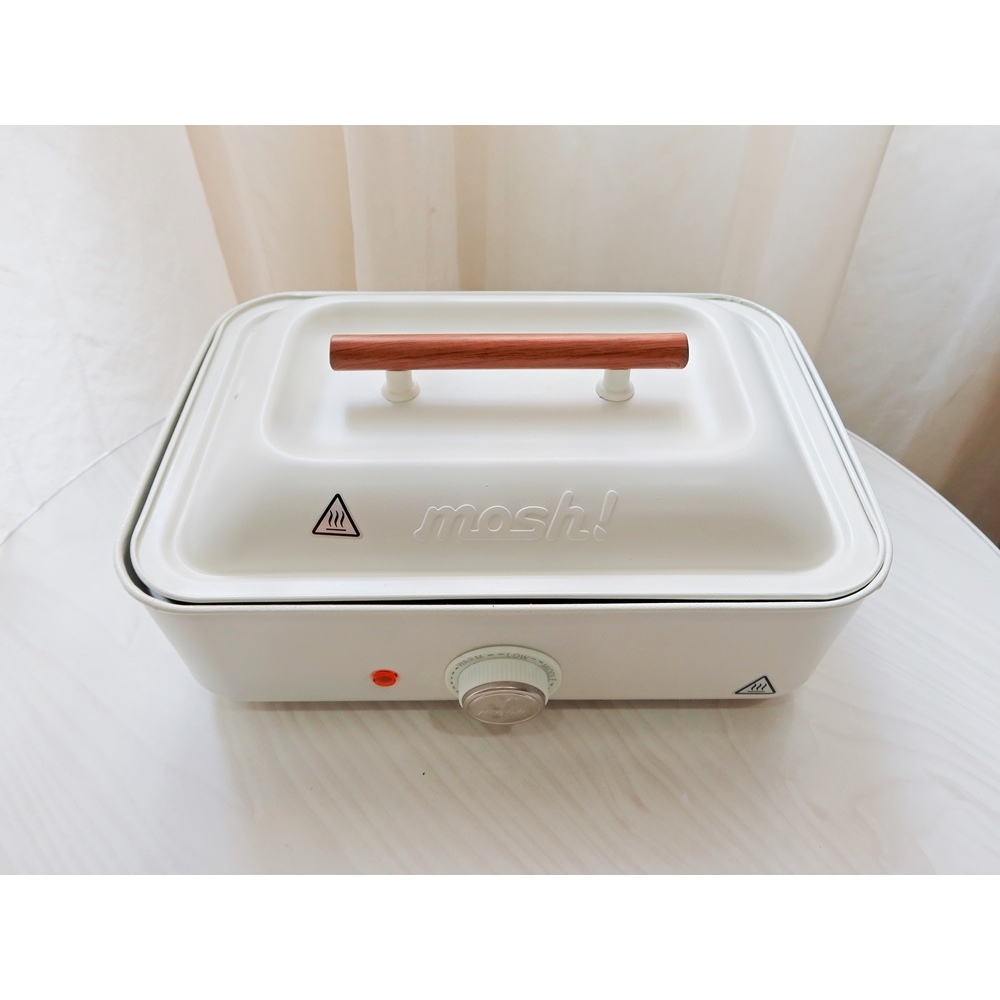 只用過一次 日本mosh! 多功能電烤盤 M-HP1 IV 象牙白 | 蝦皮購物