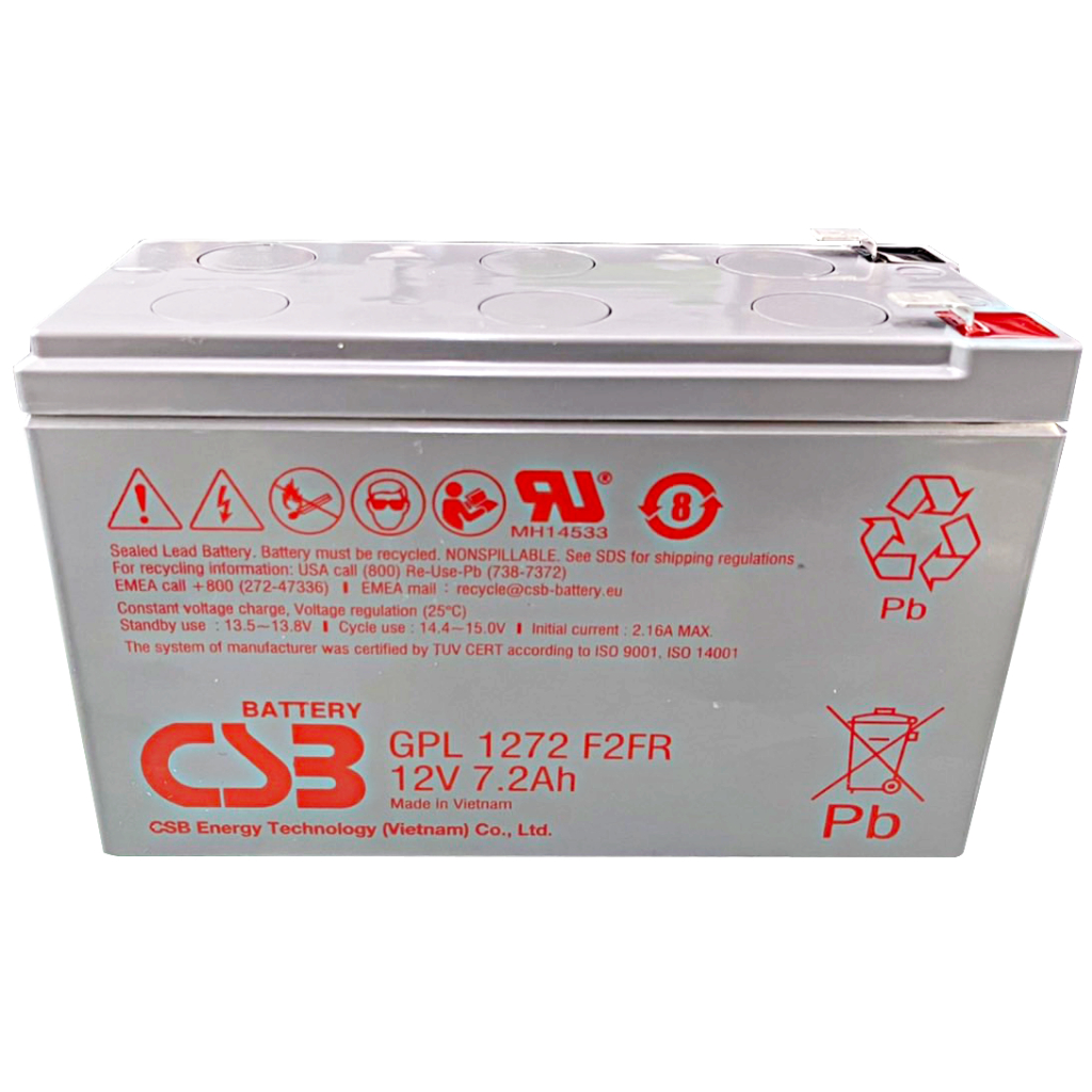 佳好電池 全新／含稅價 CSB GPL1272 F2FR 12V7.2AH 耐燃級 長效型蓄電池 GP1272進階升級版 | 蝦皮購物