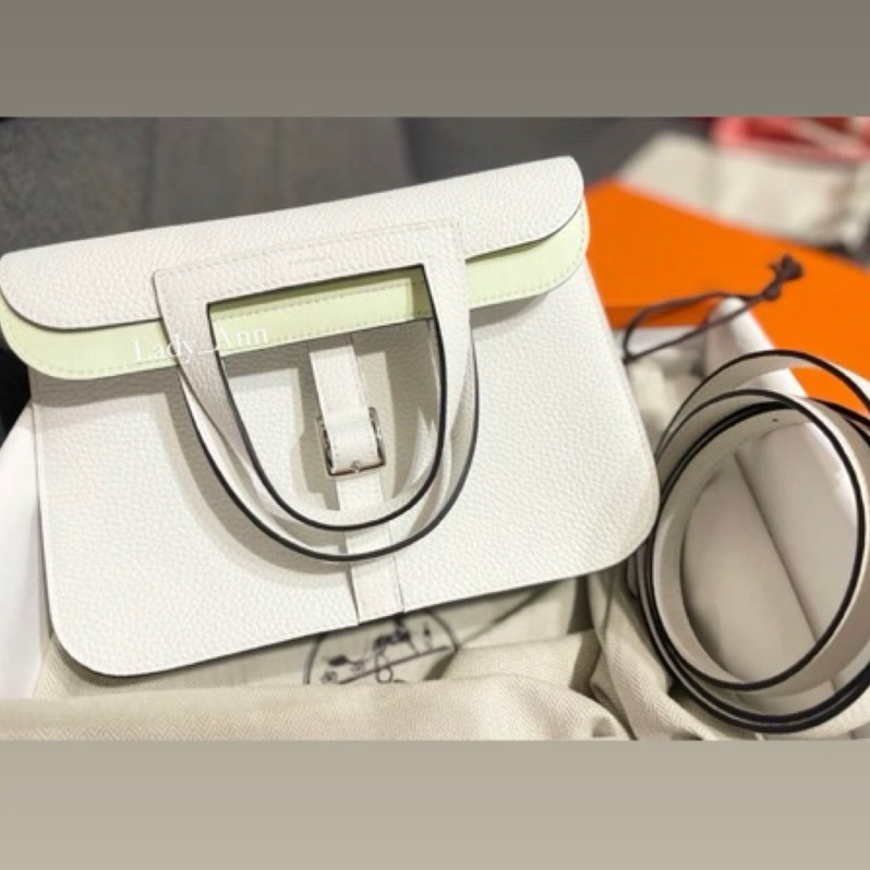 （已售出）Hermès Halzan 25 全新在途現貨 日本購證 | 蝦皮購物