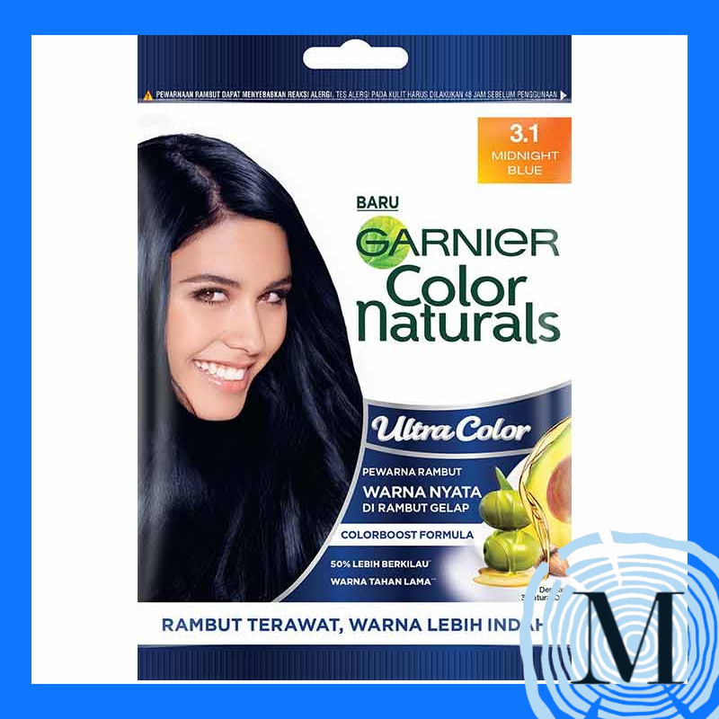 Garnier Color semir rambut pewarna MKBT89 MIDNIGHT BLUE | 蝦皮購物