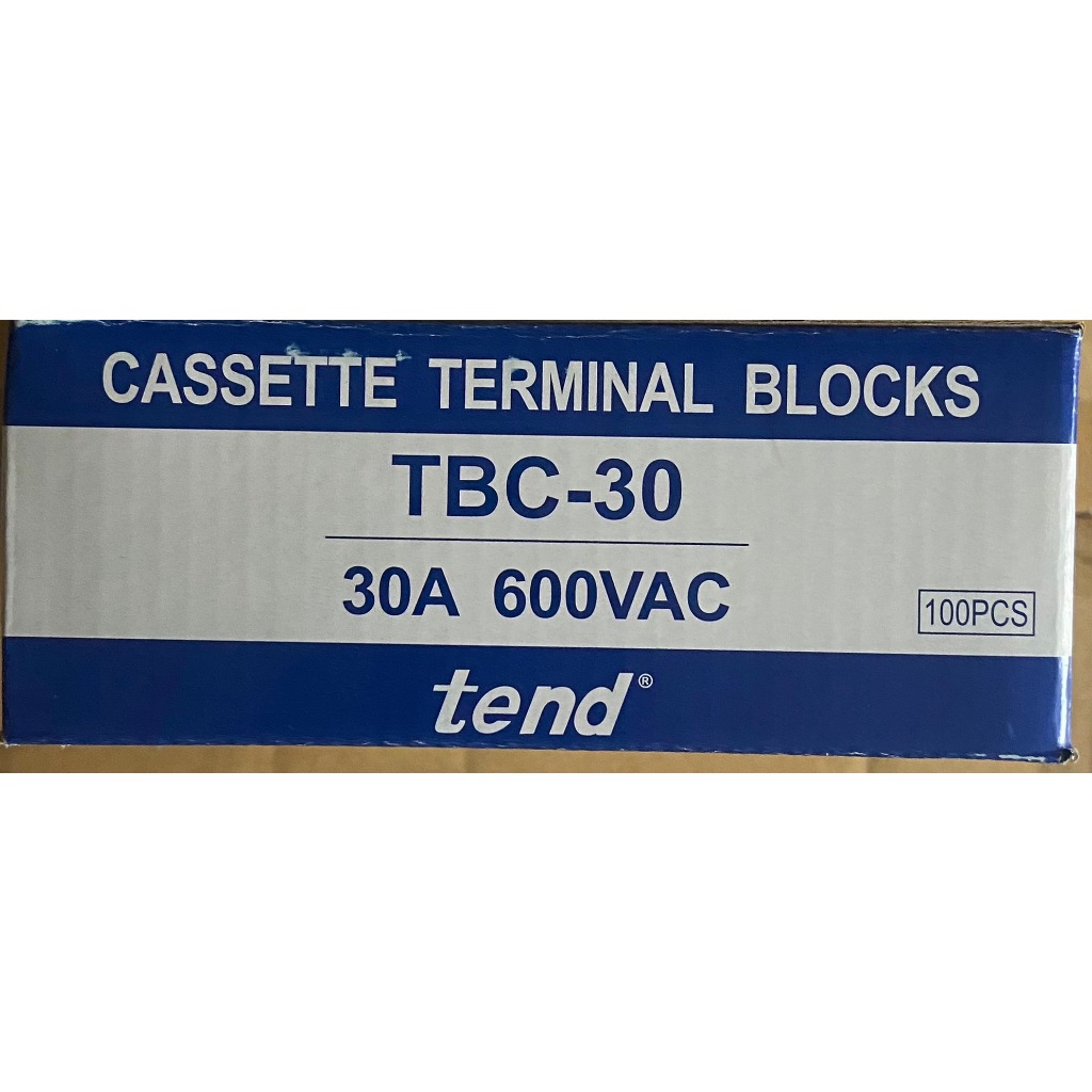 【原廠保固】TEND天得 TBC-30 TBC30 軌道式端子盤 卡式組立端子台 一盒100P | 蝦皮購物