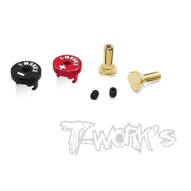 亞丁RC T-WORKS EA-040-4-RB 4mm 散熱式電池插頭 紅/黑(2) | 蝦皮購物