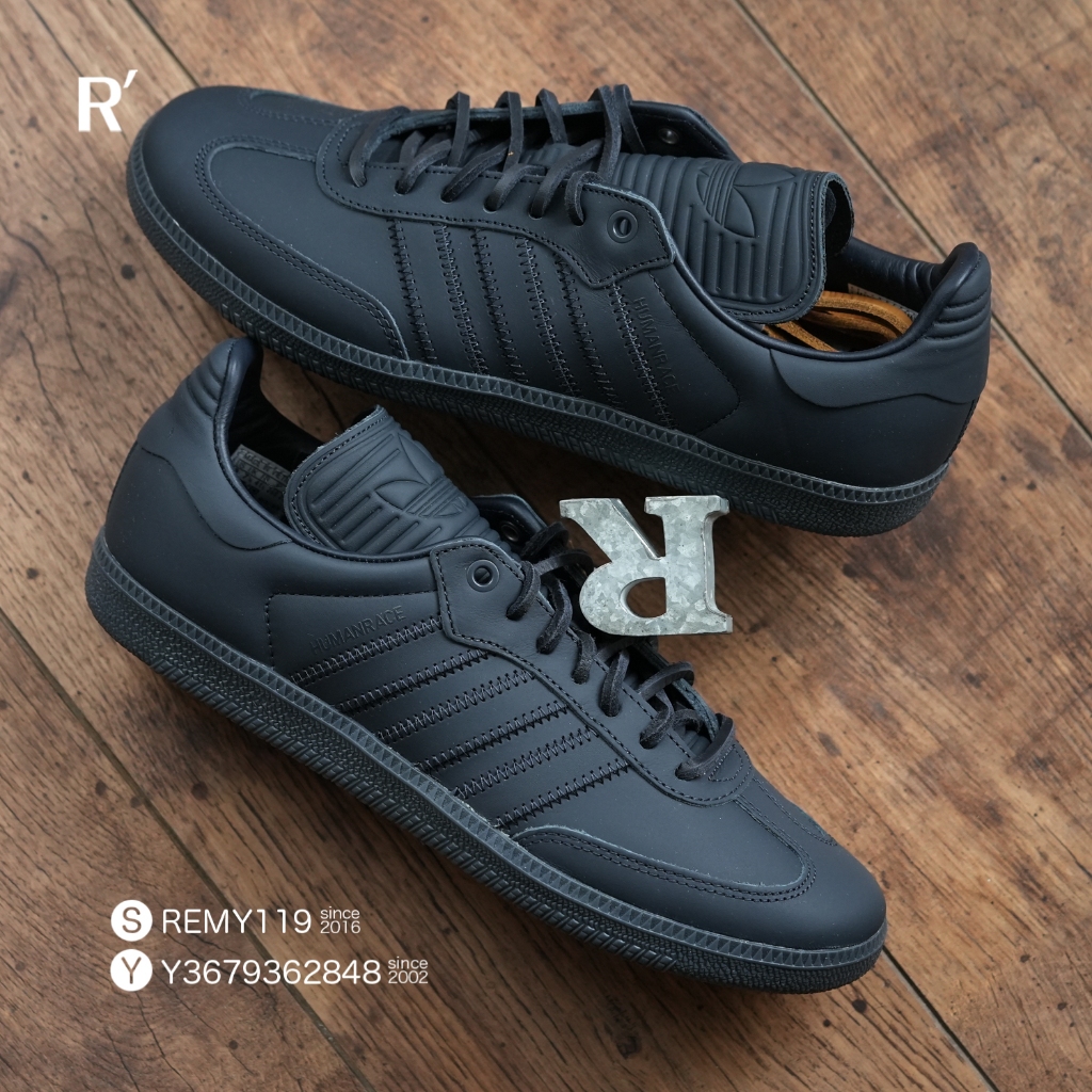 R'代購 Adidas Pharrell Samba Human Race Charcoal 黑 IE7291 | 蝦皮購物