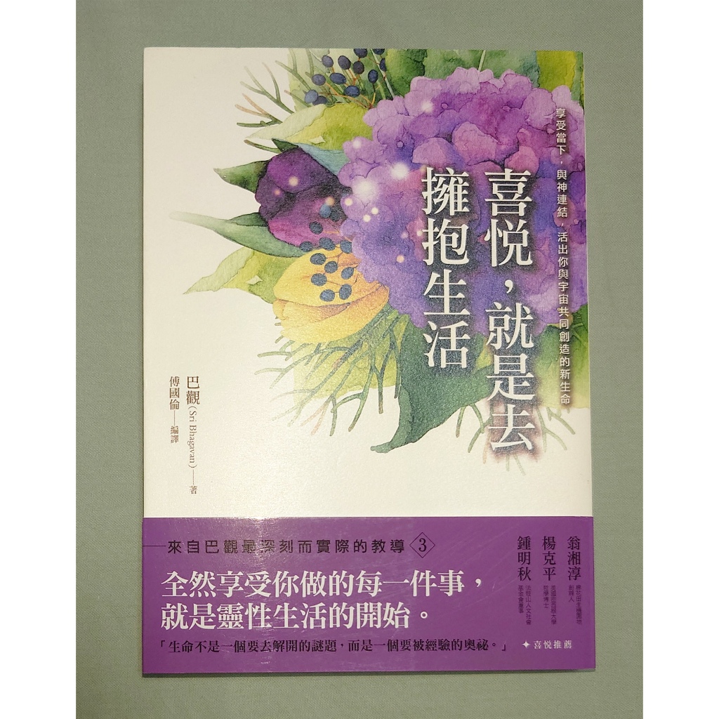 現貨 喜悅，就是去擁抱生活：享受當下，與神連結，活出你與宇宙共同創造的新生命.巴觀.宗教哲學.二手全新 | 蝦皮購物