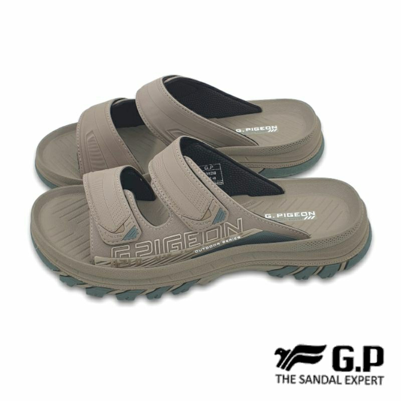 【米蘭鞋都】G.P 阿亮代言 綠藻科技 拖鞋 Q彈 防滑 耐磨 G9382M 棕 另有黑色 | 蝦皮購物