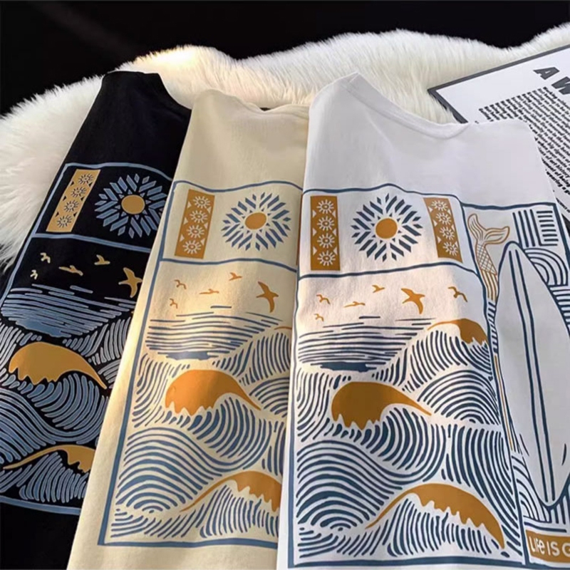 【全店天天免運】230g重磅純棉T恤短袖T恤男夏季ins風寬鬆短袖上衣男生衣服加大碼體恤小衆百搭oversize T恤 | 蝦皮購物