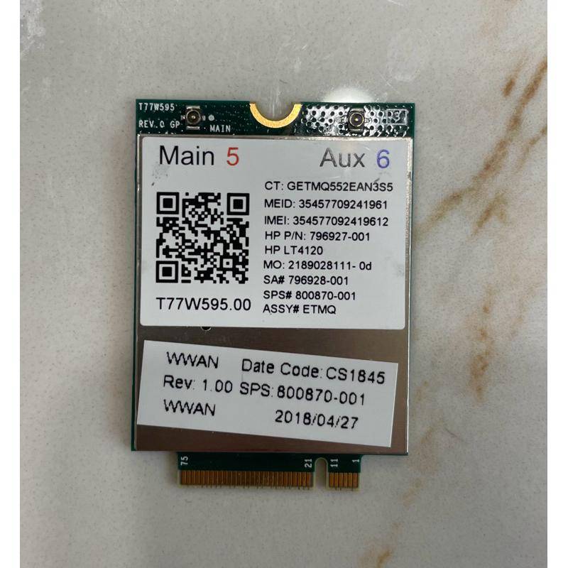 【賣可小舖】HP EliteBook 筆電 WWAN 4 G LTE上網卡 | 蝦皮購物