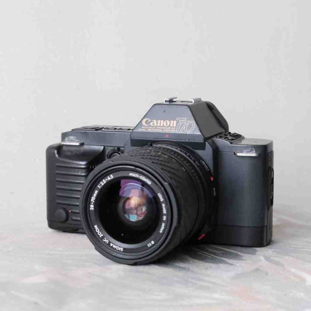 全自動 canon T70 + 一顆鏡頭 SLR 單眼 底片 相機 | 蝦皮購物