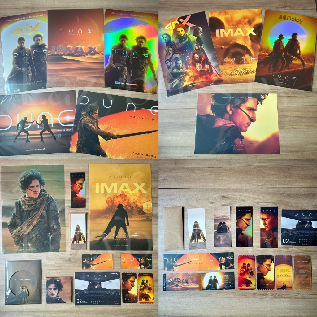 韓國 沙丘2 海報 票卡 MEGABOX CGV CINEQ 影城特典 典影特典 IMAX 4DX TTT 特別票卡 | 蝦皮購物