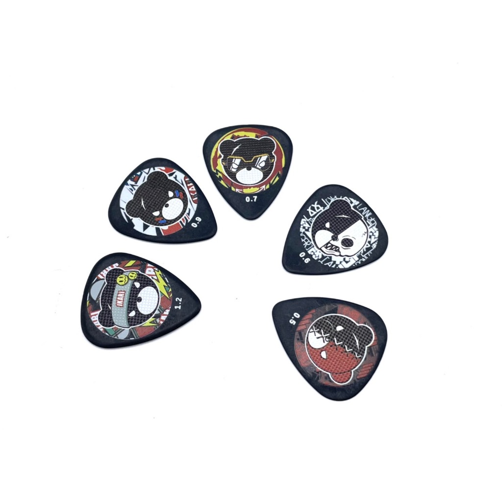 《白毛猴樂器》IKARIKUMA 憤怒小黑熊 吉他彈片 炫彩街頭系列 多種規格 吉他 撥片 Pick | 蝦皮購物