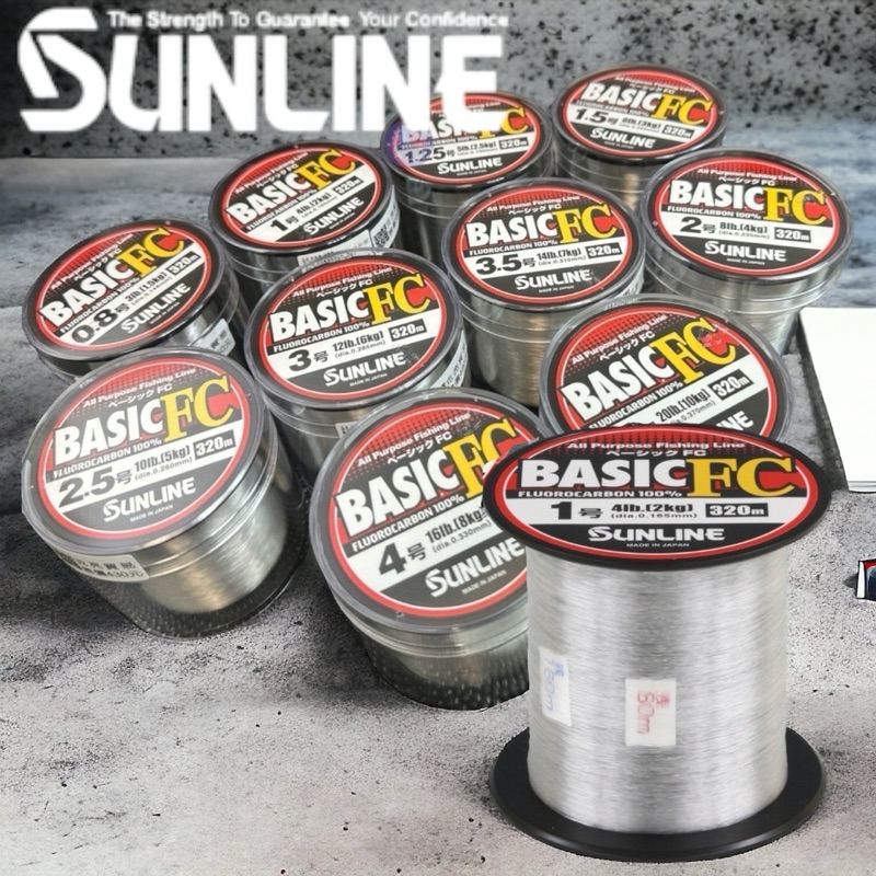 魚信子釣具~新款SUNLINE 下野正希FC 320米碳纖卡夢線 BASIC FC 卡夢線 碳纖線 | 蝦皮購物