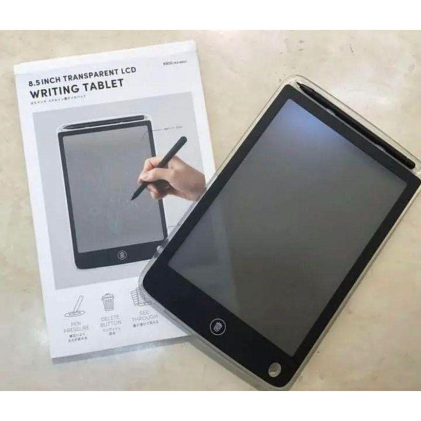 快速發貨蝦皮代開發票 日本3coins 8.5吋 LCD半透明液晶電子手寫板 兒童繪圖板 一鍵清除 | 蝦皮購物